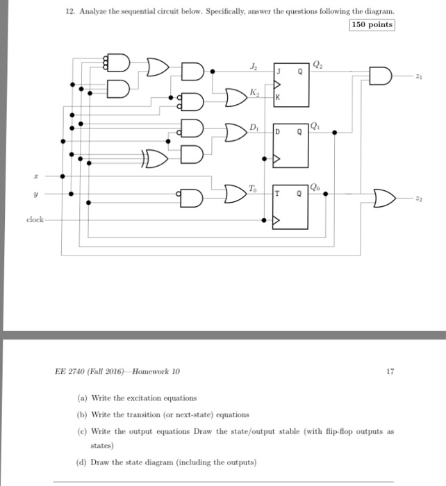 Solved Analyze The Sequential Circuit Below Specifically 