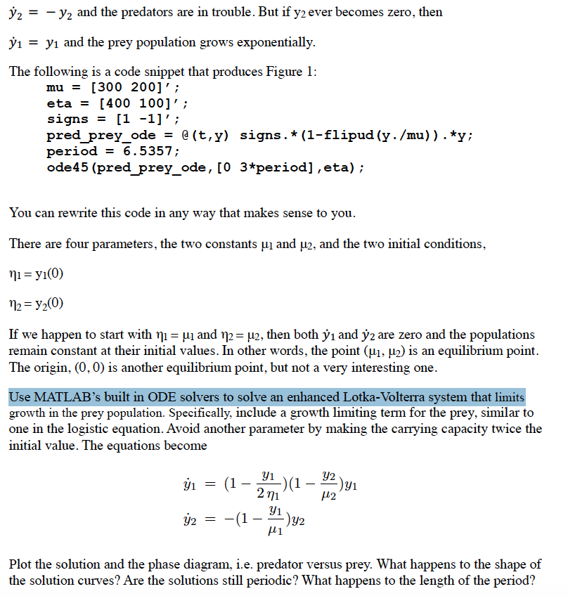 Solved Task 1: Enhanced Lotka-Volterra (50 pts) The | Chegg.com