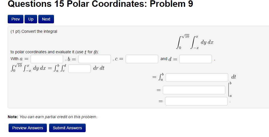 Solved Convert the integral integral^Squareroot 10_0 | Chegg.com