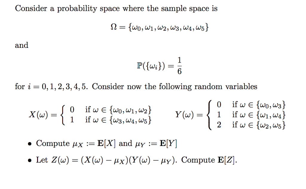 Solved Consider a probability space where the sample space | Chegg.com