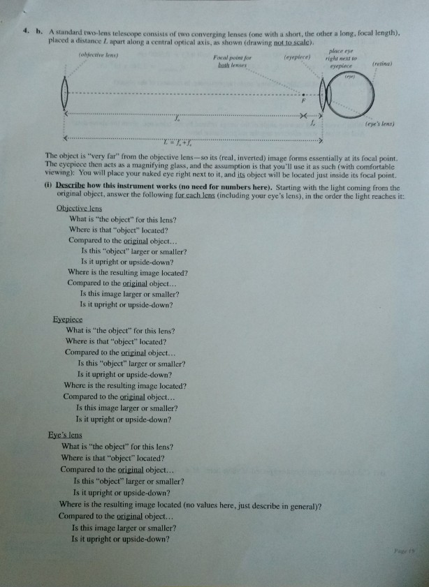 Solved placed a distance I apart along a central optical | Chegg.com