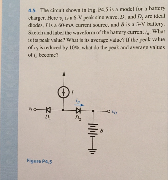 Solved The circuit shown in Fig. P4.5 is a model for a | Chegg.com