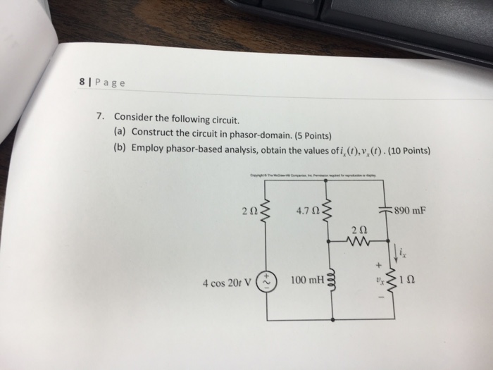 Solved Consider the following circuit. (a) Construct the | Chegg.com
