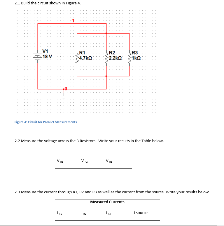 Solved multisim tool. Parallel circuit, I need help with the | Chegg.com