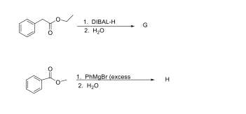 Solved 1. DIBAL-H 2. H20 0 1. PhMgBr (excess | Chegg.com