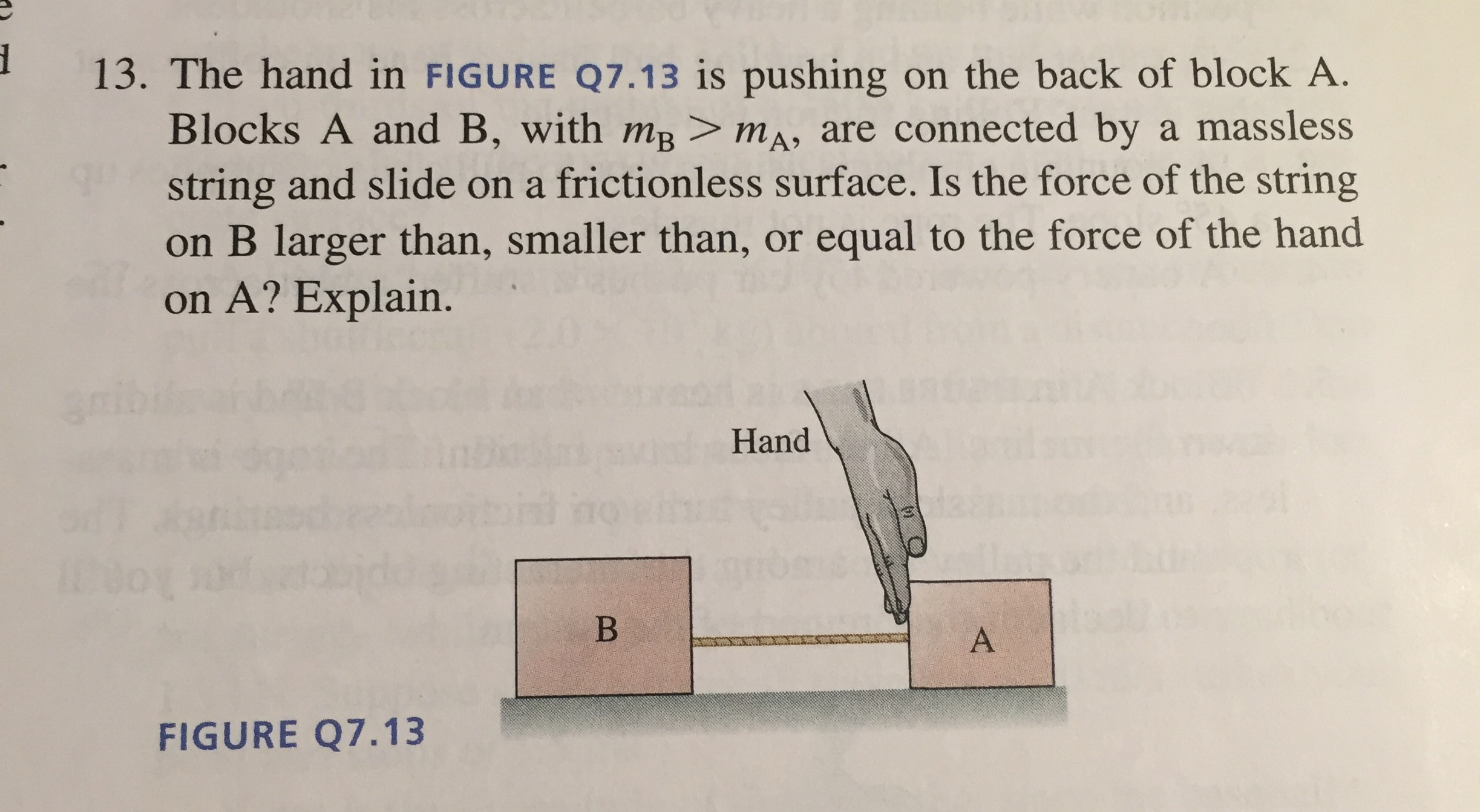Solved In Figure Q7.13 (p. 185), suppose the blocks can be | Chegg.com