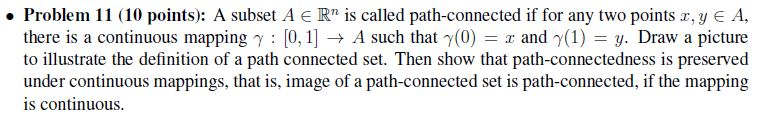 Solved . Problem 11 (10 points): A subset A Rn is called | Chegg.com