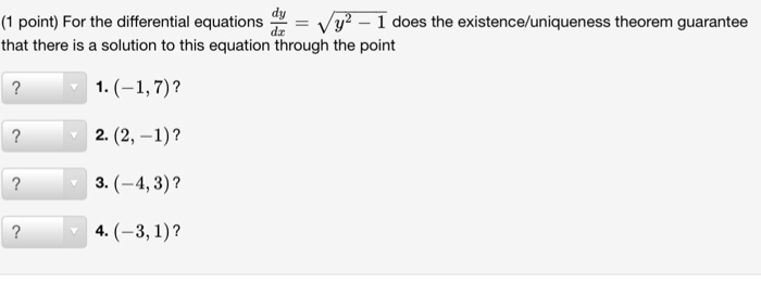 Solved For the differential equations dy/dx = Squareroot y^2 | Chegg.com