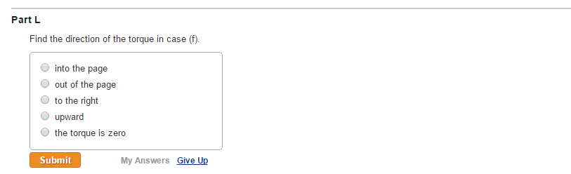 Solved Item 1 Part A Calculate the torque (magnitude and | Chegg.com