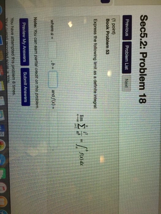 Solved Express the following limit as a definite integral: | Chegg.com