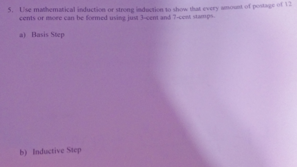 Solved Use mathematical induction or strong induction to | Chegg.com Solved Use mathematical induction or strong induction to | Chegg.com