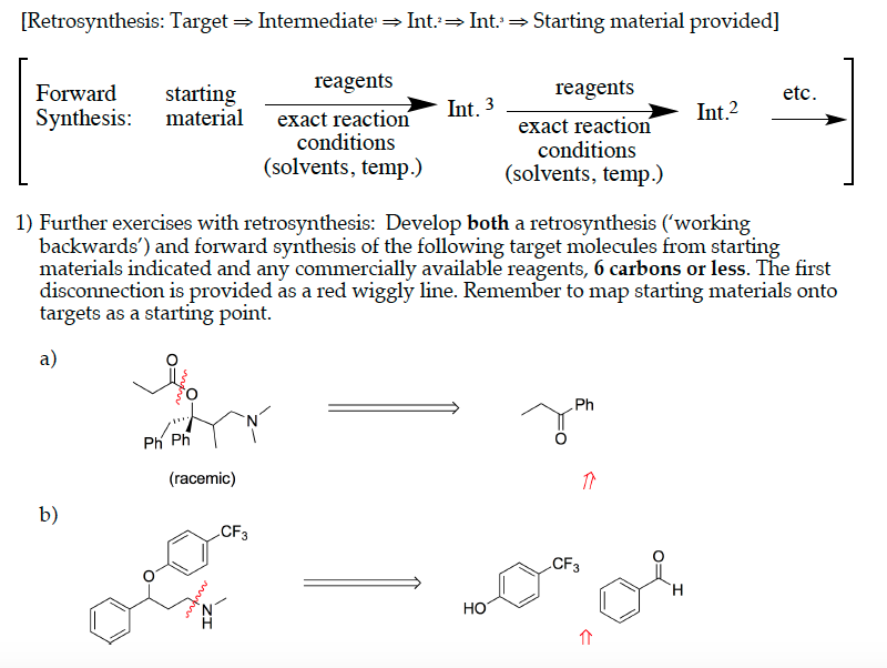 Solved I need a retrosynthesis from the the molecule on the | Chegg.com
