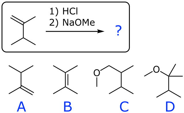 Solved 1) HCI 2) NaOMe | Chegg.com