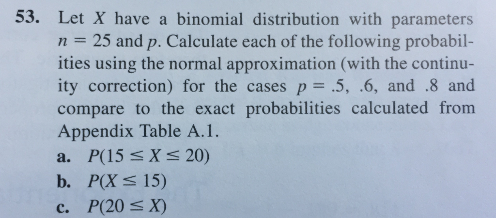 Solved 53 Let X Have A Binomial Distribution With 