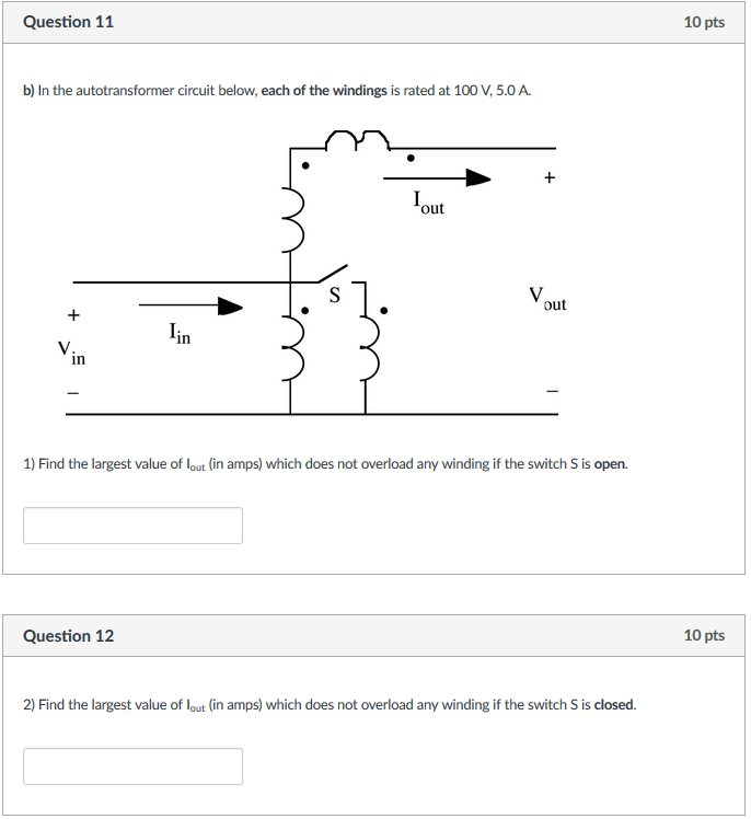 Solved In the autotransformer circuit below, each of the | Chegg.com Solved In the autotransformer circuit below, each of the | Chegg.com