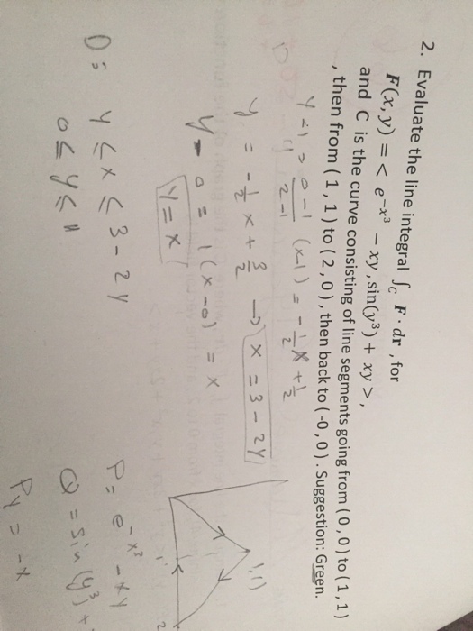 Solved 2. Evaluate the line Integral Integral C F . dr for | Chegg.com Solved 2. Evaluate the line Integral Integral C F . dr for | Chegg.com