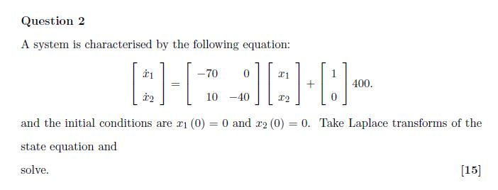 Solved A system is characterized by the following equation: | Chegg.com