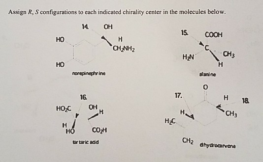 Solved Assign R, S configurations to each indicated | Chegg.com