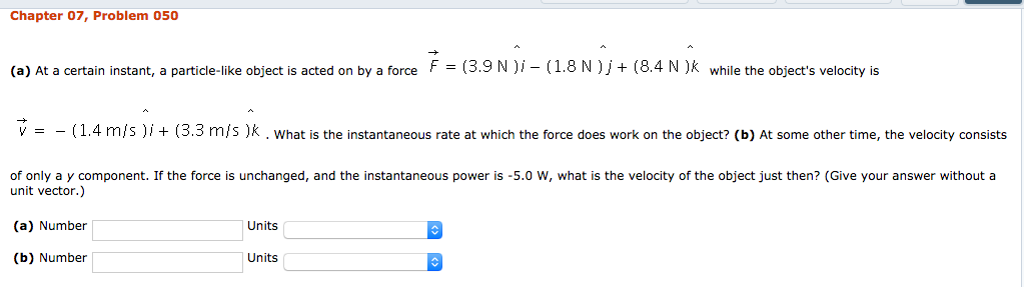 Solved At a certain instant, a particle-like object is acted | Chegg.com