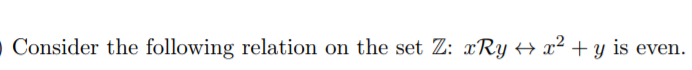 Solved describe the equivalence classes of R. How many | Chegg.com