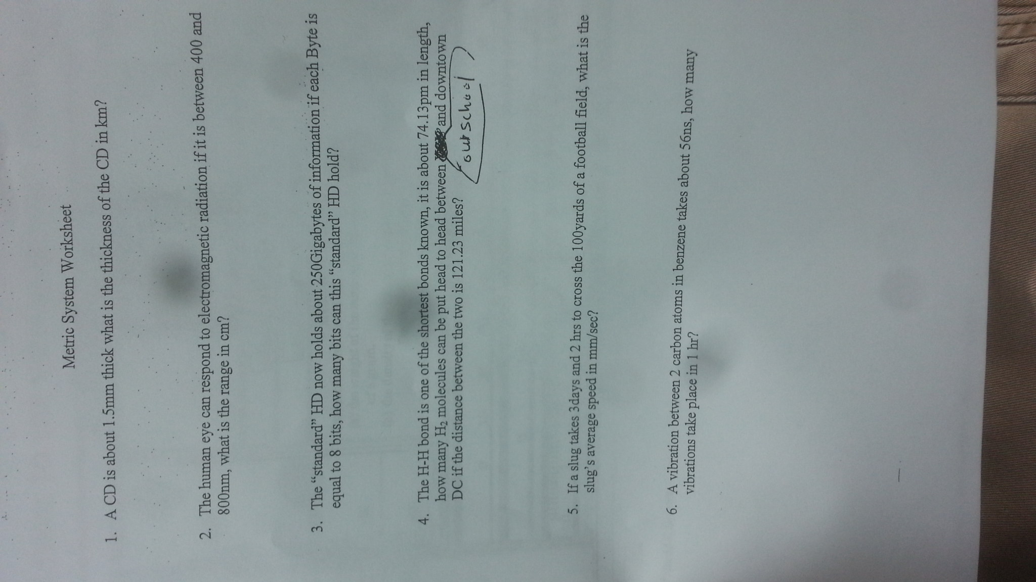 Solved Metric System Worksheet 1. AcD is about 1.5mm thick | Chegg.com