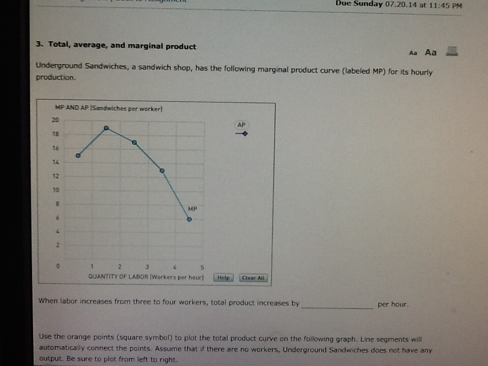 Solved Underground Sandwiches, a sandwich shop, has the | Chegg.com