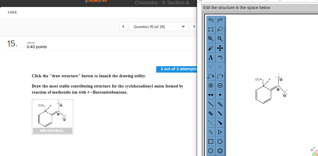 Solved Draw the most stable contributing structure for the | Chegg.com