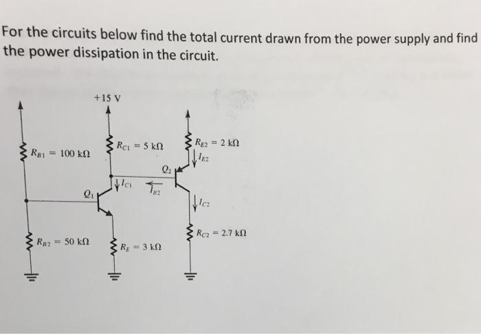 Solved For the circuits below find the total current drawn | Chegg.com