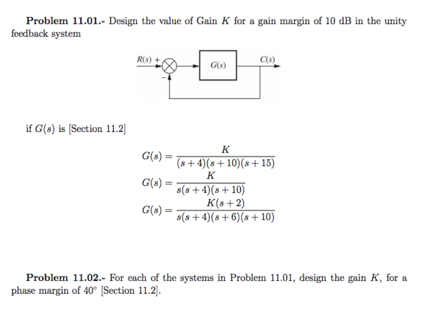 Solved This is Electrical Engineering - Control Systems | Chegg.com
