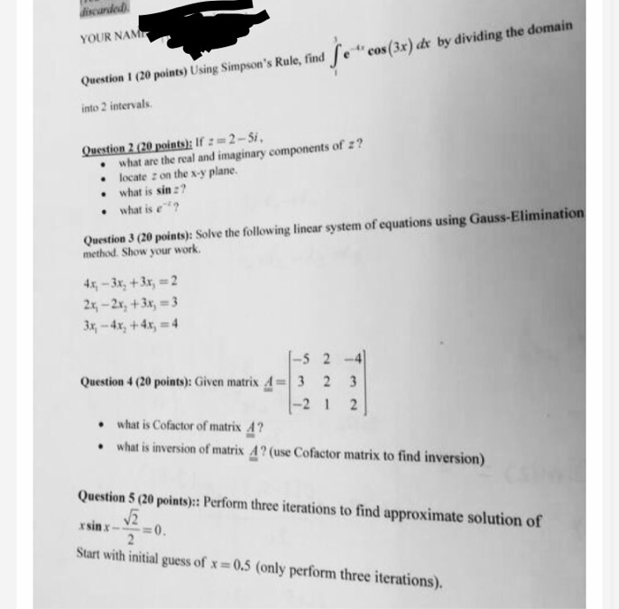 Solved Using Simpson's Rule, find integral^3_1 e^-4x | Chegg.com