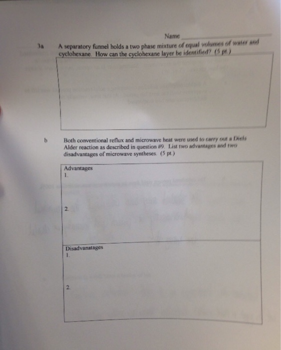 Solved A separatory funnel holds a two phase mixture of | Chegg.com