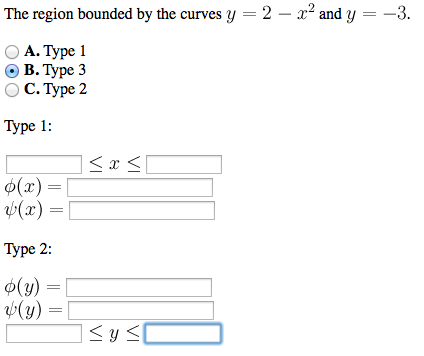 Solved Check whether the region below is a region of type 1, | Chegg.com