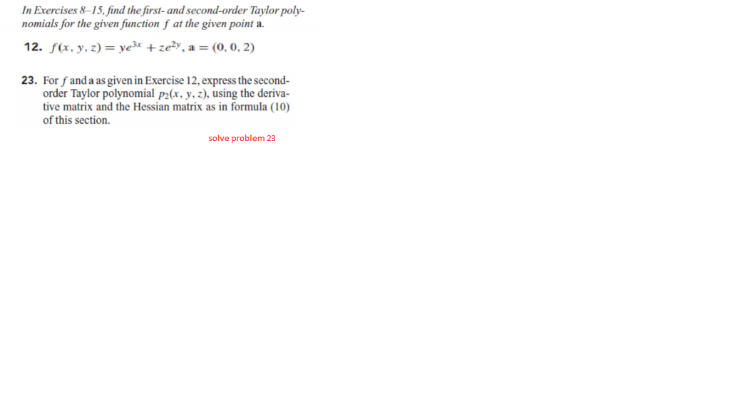 Solved In Exercises &-15, find the first-and second-order | Chegg.com