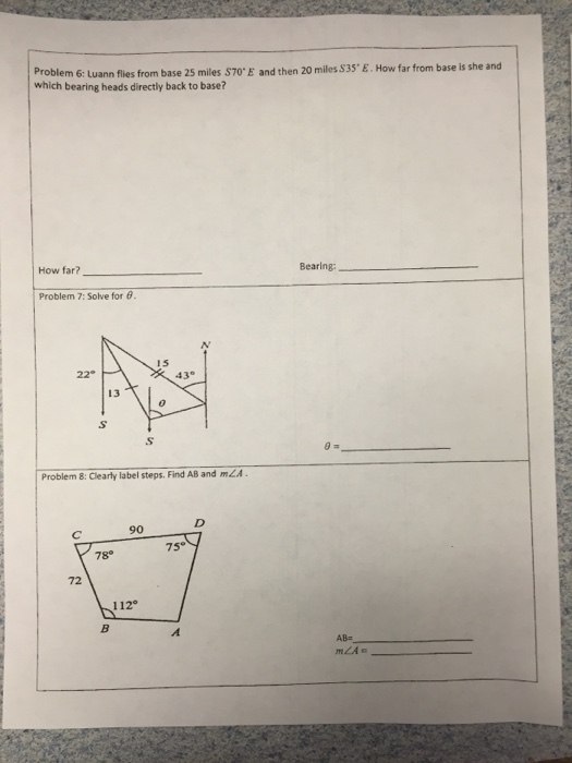 Solved Section: Date: Name: 6.5/6.6- Worksheet Problem 1: | Chegg.com