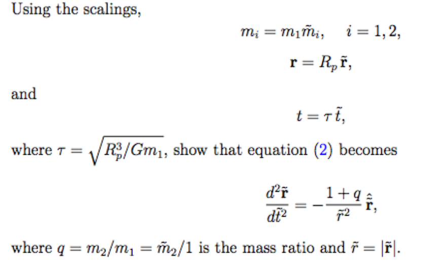 Solved v.s r2 where r = r2-ri, and m1 m1 m2 m1 + m2 | Chegg.com
