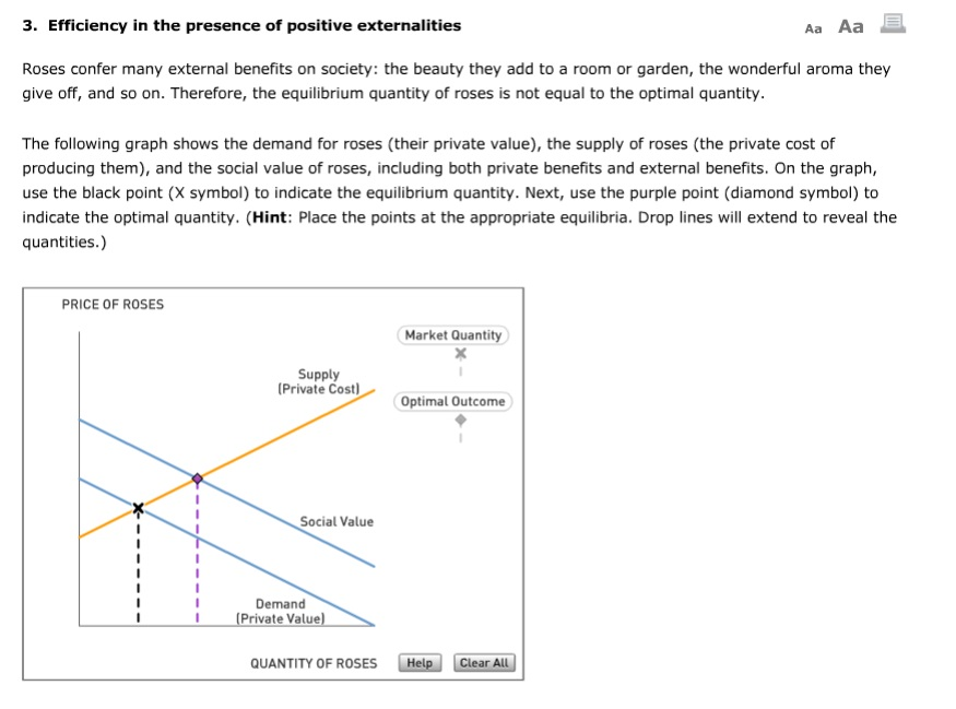 Solved Roses confer many external benefits on society: the | Chegg.com