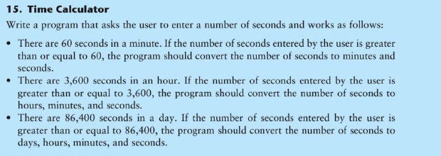 Solved 15 Time Calculator Write A Program That Asks The