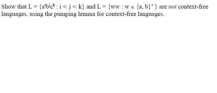 Solved Show That L {a I B J C K I