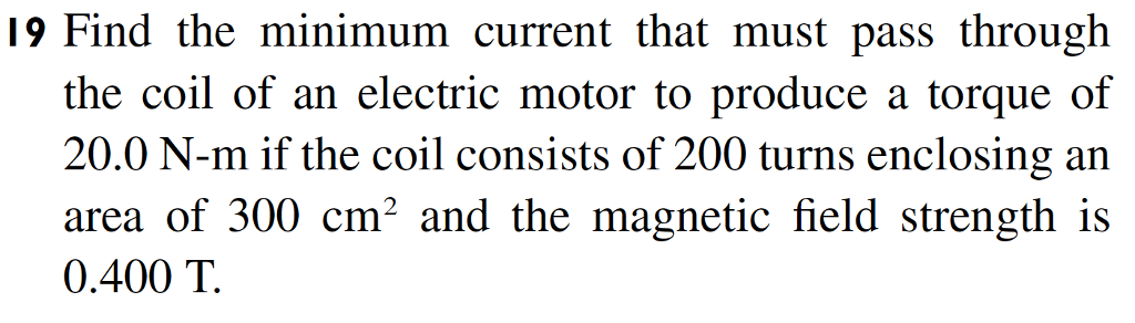 Solved 19 Find the minimum current that must pass through | Chegg.com