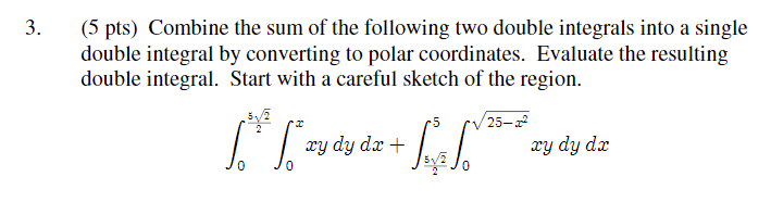 Solved 3. (5 pts) Combine the sum of the following two | Chegg.com
