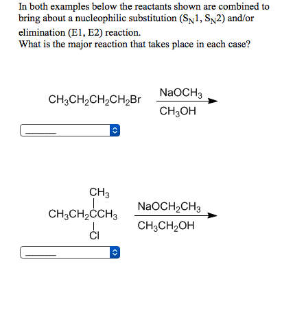Solved In both examples below the reactants shown are | Chegg.com
