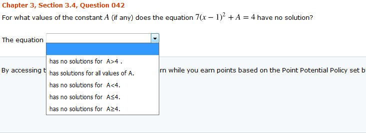 Solved Chapter 3, Section 3.4, Question 042 For what values | Chegg.com