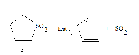 3 sulfolene and maleic anhydride reaction