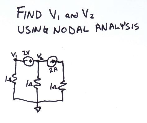 Solved FIND V_1 and V_2 USING NODAL ANALYSIS | Chegg.com
