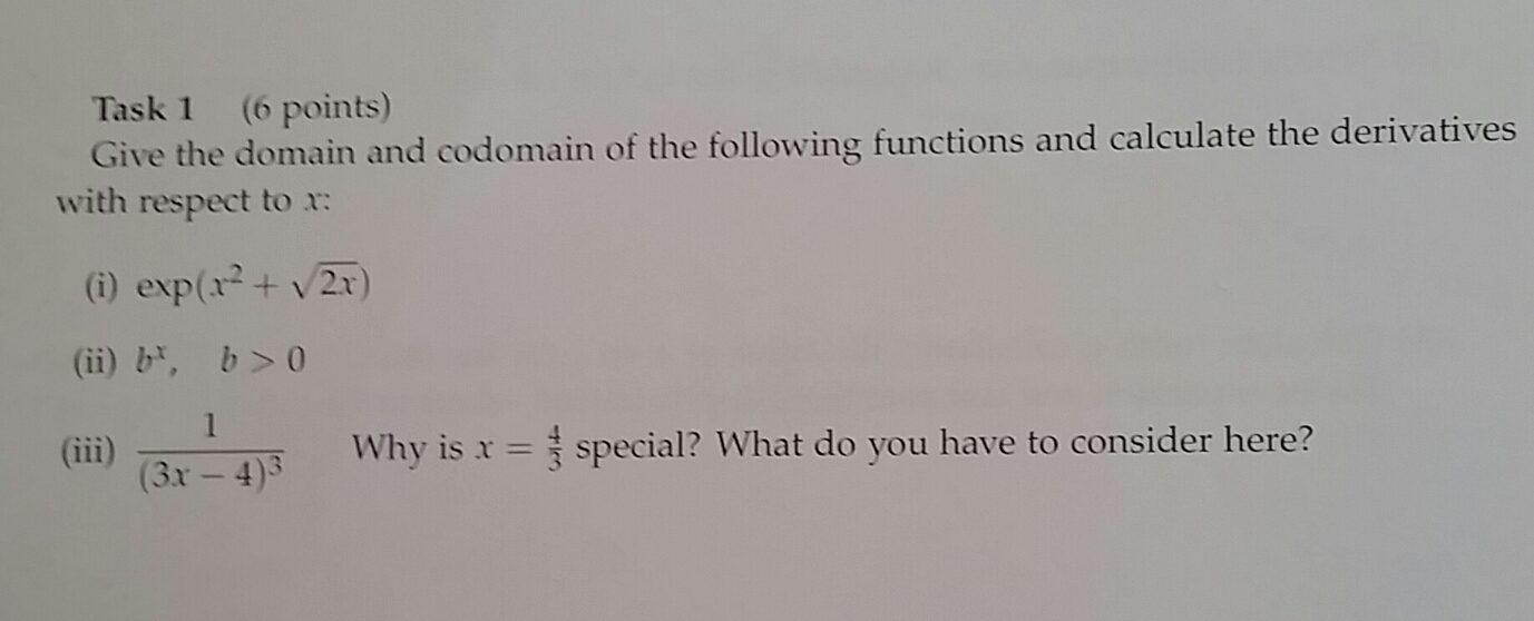 Solved Give the domain and codomain of the following | Chegg.com