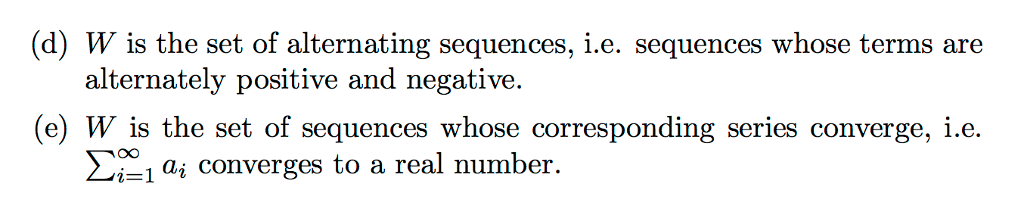 Solved Let V = R^infinity be the vector space of infinite | Chegg.com