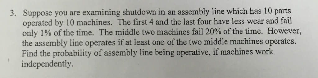 Solved Suppose you are examining shutdown in an assembly | Chegg.com