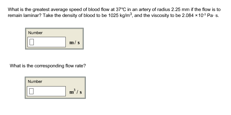 Solved What is the greatest average speed of blood flow at | Chegg.com