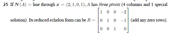Solved Linear Algebra question on The Null Space of A: | Chegg.com