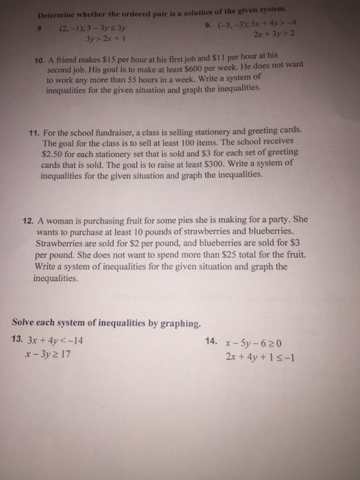 Solved Determine Whether The Ordered Pair Is A Solution Of